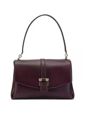 FERRAGAMO Buckle Leather Tote Bag