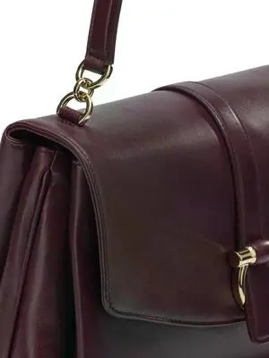 FERRAGAMO Buckle Leather Tote Bag