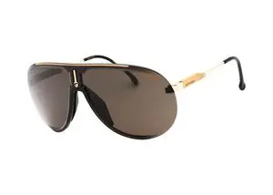 Carrera Eyewear Super Champion Aviator Sunglasses - Black Gold/grey (superchampion/02m2 9k)
