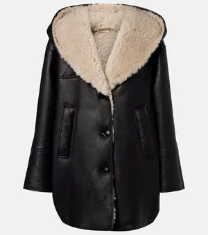 Alaïa Shearling-lined Leather Coat