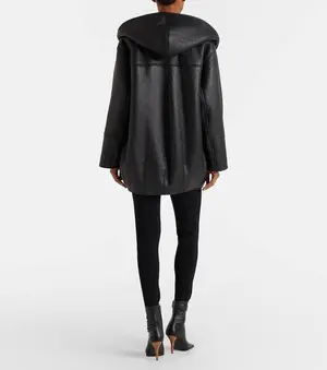 Alaïa Shearling-lined Leather Coat