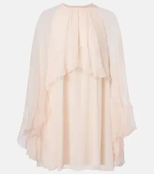 Chloé Ruffled Silk Minidress
