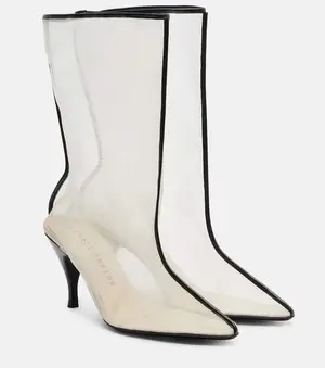 HERBERT LEVINE 85 Mesh Mid-calf Boots - White