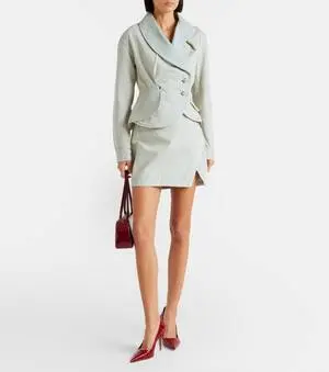 VIVIENNE WESTWOOD Rita Faded Denim Miniskirt