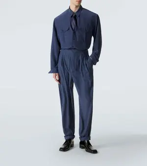 Saint Laurent Long-sleeved Shirt - Blue