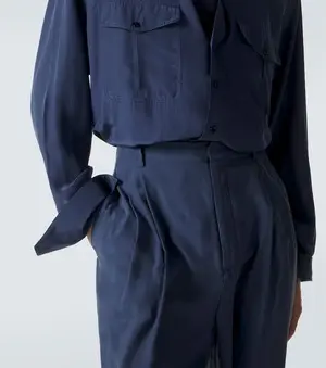 Saint Laurent Long-sleeved Shirt - Blue