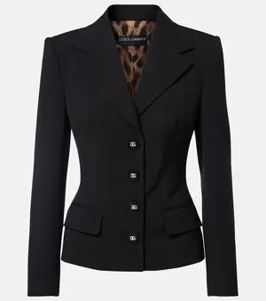 Dolce & Gabbana Wool-blend Blazer - Black