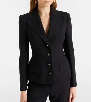 Dolce & Gabbana Wool-blend Blazer - Black