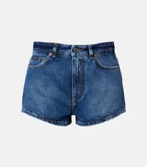 Dolce & Gabbana Denim Micro Shorts - Blue