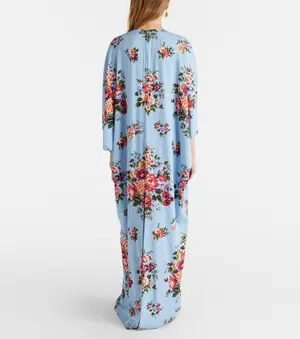 Dolce & Gabbana Floral Silk-blend Kaftan