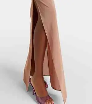 Alex Perry Semi-sheer Strapless Gown