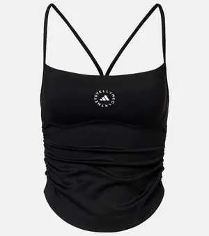 Adidas By Stella McCartney Logo Jersey Tank Top - Black