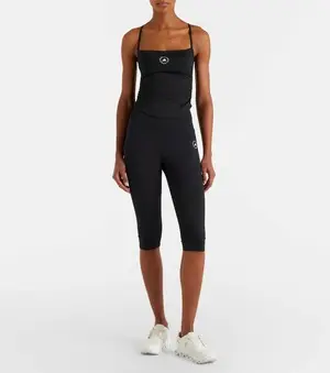 Adidas By Stella McCartney Logo Jersey Tank Top - Black