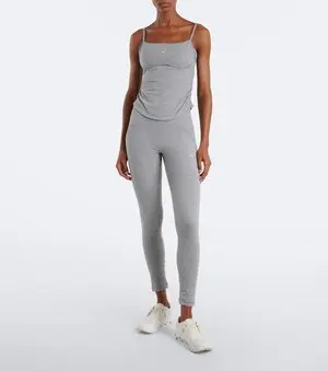 Adidas By Stella McCartney Logo Jersey Tank Top - Grey