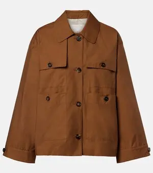 Max Mara The Cube Bouquet Twill Jacket - Brown