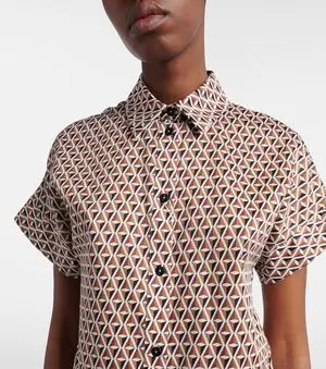 Max Mara Crea Printed Cotton Shirt