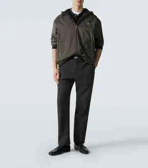 Prada Re-nylon Reversible Leather-trimmed Jacket