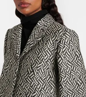 Max Mara Lira Cotton-blend Jacquard Blazer