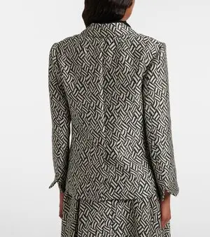 Max Mara Lira Cotton-blend Jacquard Blazer