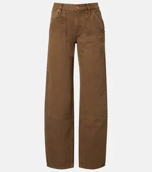 SLVRLAKE Tess Tapered Jeans - Brown