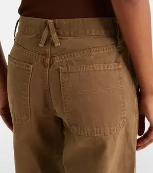 SLVRLAKE Tess Tapered Jeans - Brown