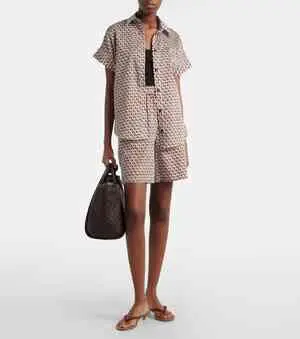 Max Mara Crea Printed Cotton Shirt
