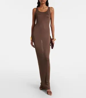 GIANVITO ROSSI Dorotea Suede-trimmed Mesh Mules