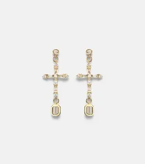 Shay Jewelry 18kt Yellow Drop Earrings With Diamonds - Gold