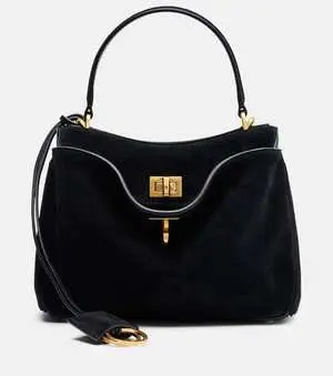 Balenciaga Rodeo Mini Suede Top-handle Bag