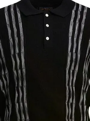 BEAMS Striped Polo Shirt
