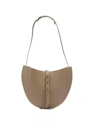 MINOBOSSI Half-circle Leather Shoulder Bag