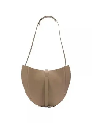 MINOBOSSI Half-circle Leather Shoulder Bag