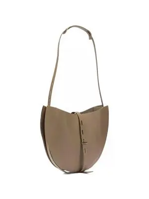 MINOBOSSI Half-circle Leather Shoulder Bag