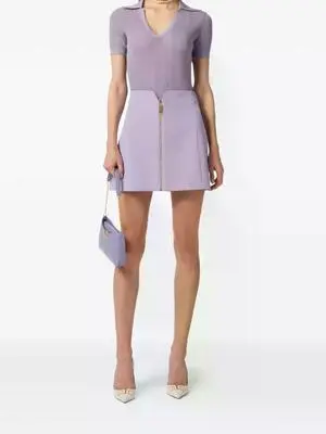 Elisabetta Franchi Zip-front Mini Skirt