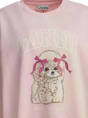GANNI Graphic-print Sweatshirt