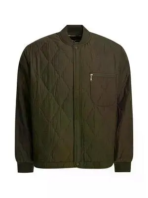BEAMS Quilted-effect Zip-pocket Coat