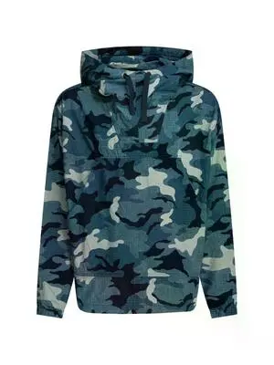 BEAMS Camouflage Print Hoodie