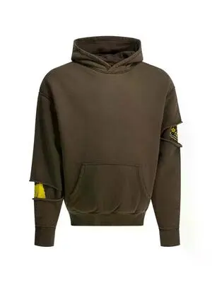 Kapital Cut-out Detail Hoodie - Brown