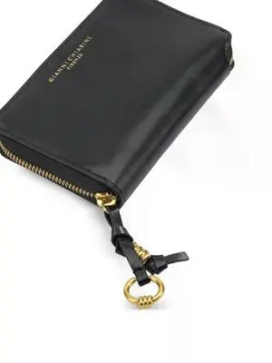 GIANNI CHIARINI Zip Charm Wallet - Black