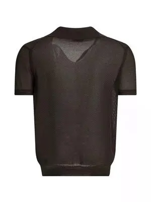 TOM FORD V-neck Mesh T-shirt