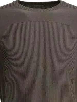 Rick Owens Ribbed Panelled Sweater - Brown