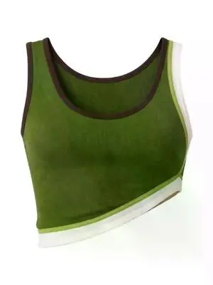 Christopher Esber Asymmetric Ribbed Tank Top