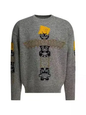 Kapital Graphic Crew Neck Sweater