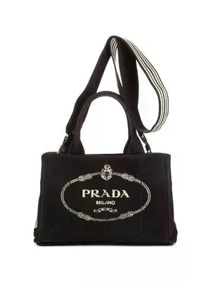 Prada Canapa Canvas Tote Bag