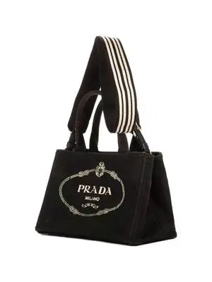 Prada Canapa Canvas Tote Bag