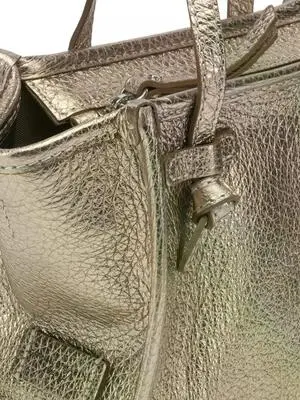 GIANNI CHIARINI Metallic-effect Tote Bag - Brown