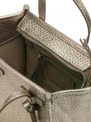 GIANNI CHIARINI Metallic-effect Tote Bag - Brown
