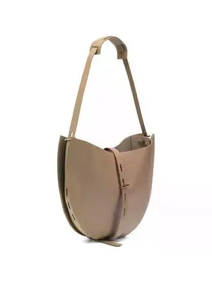MINOBOSSI Lizzie Leather Shoulder Bag - Neutrals