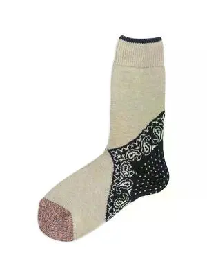 Kapital Patterned Socks - Neutrals