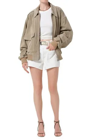 Citizens Of Humanity Vivienne Suede Jacket - Deep Olive Md